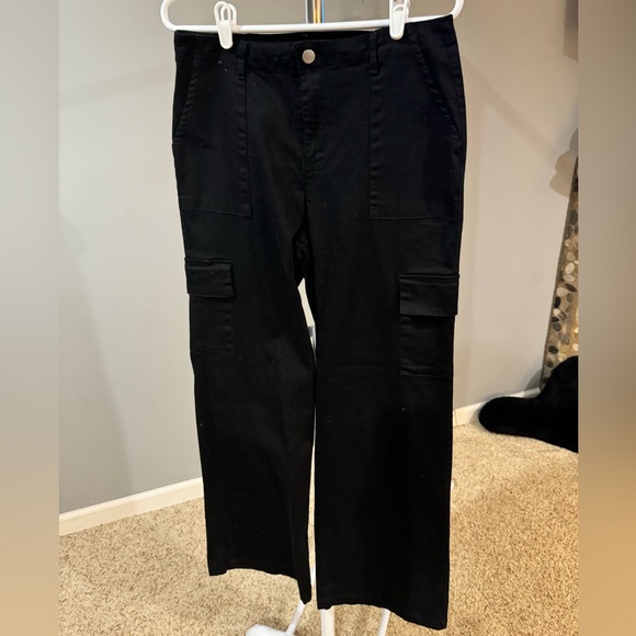 Urban Outfitters | Pants & Jumpsuits | Black Cargo Wide Leg Pants ...